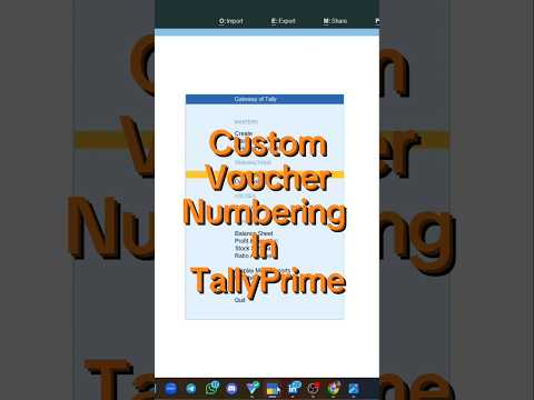 Custom Voucher Numbering In TallyPrime | Prefix and Suffix Invoice Number In TallyPrime #tallyprime
