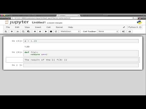IPython NB extension PythonMarkdown