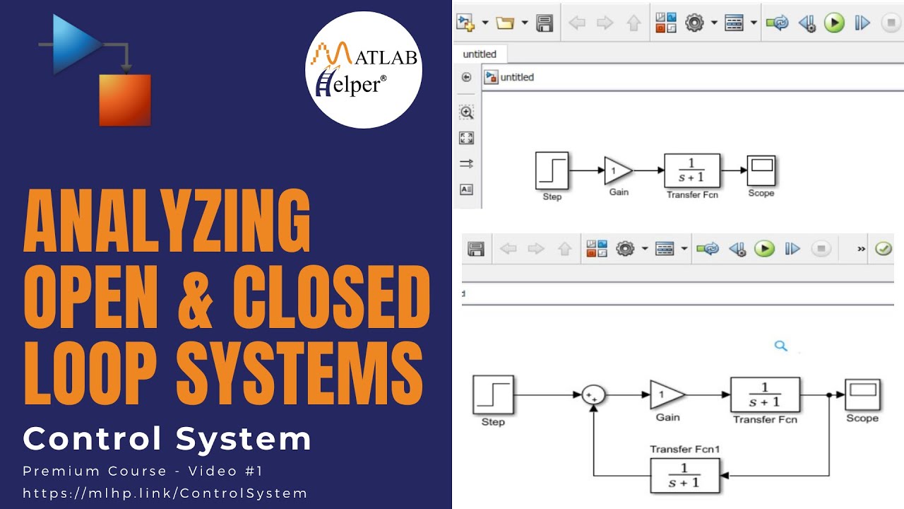 Analyzing Open and Closed Loop Systems | Control System | @MATLABHelper