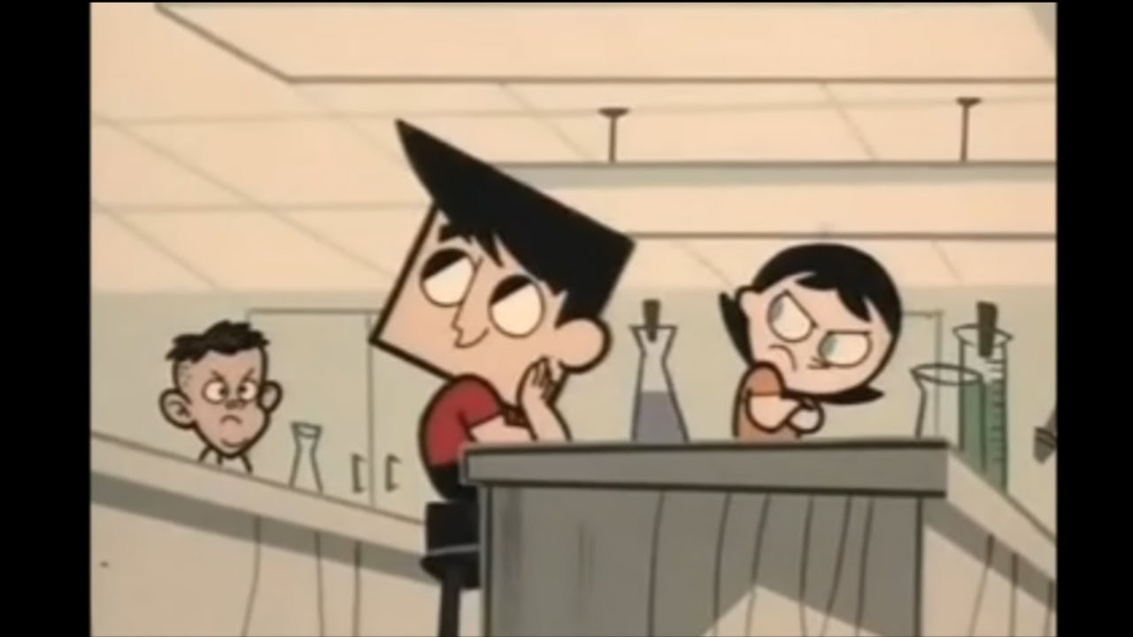 Proferssors Utonium being bully in his child days in The Powerpuff Girls