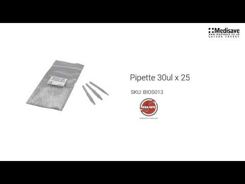 Pipette 30ul x 25 BIOS013