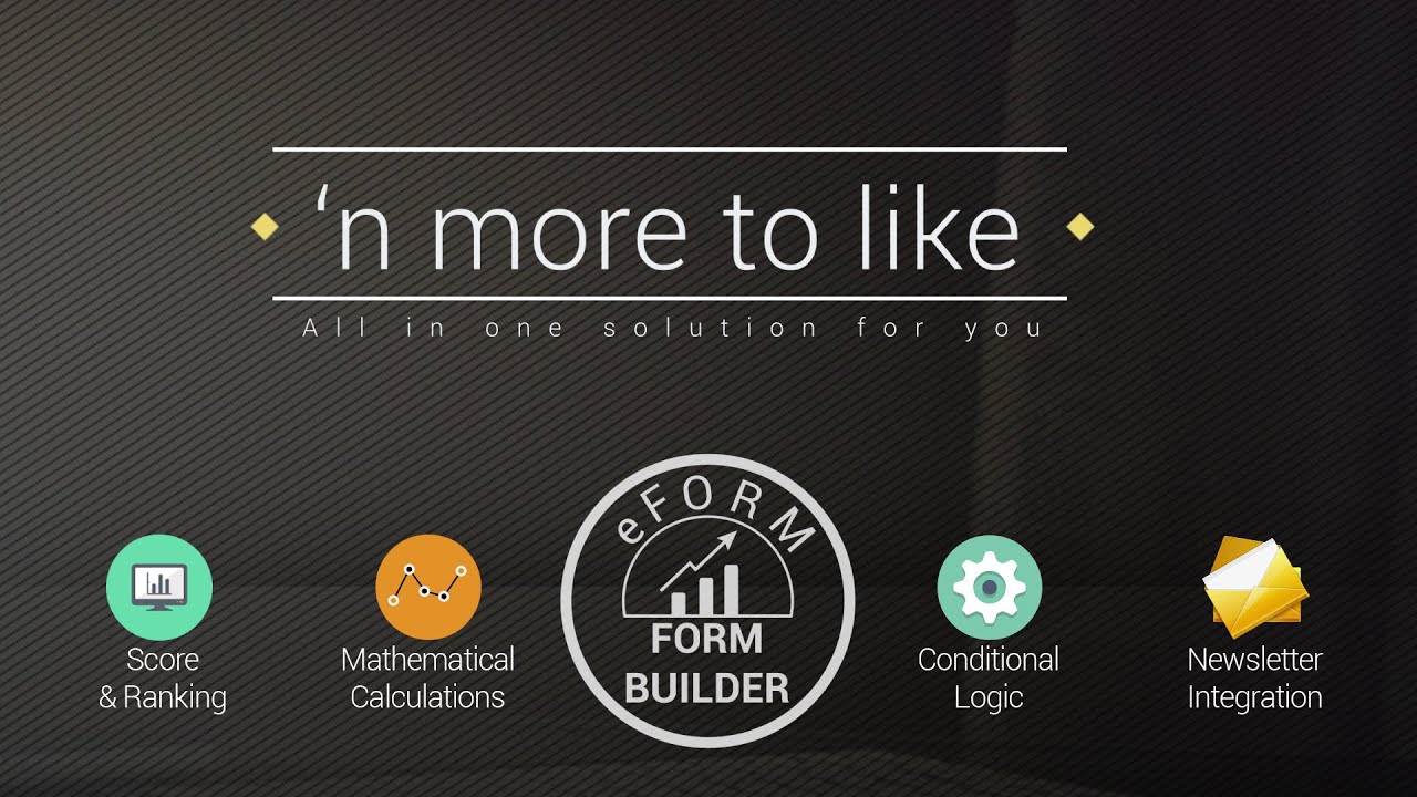 eForm - WordPress Form Builder - Introduction