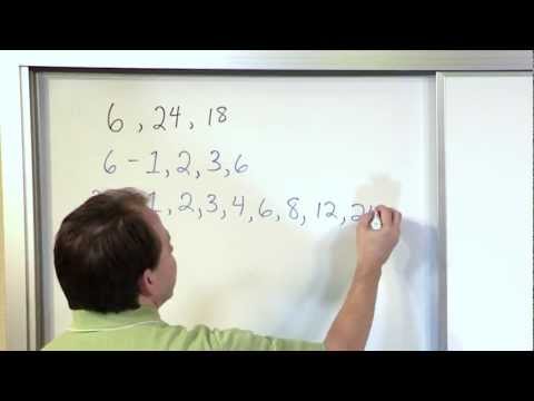 Greatest Common Factor (GCF) of 3 Numbers - Math Tutorial