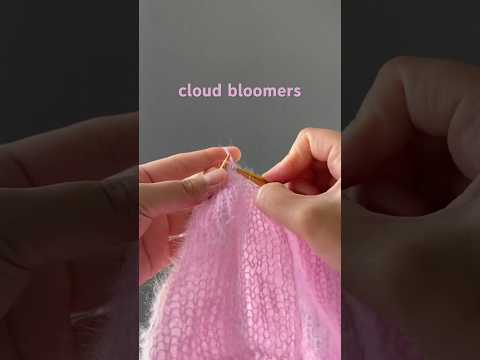cloud bloomers knitted from mohair and silk yarn #handknitting #knitting #bloomers #mohair