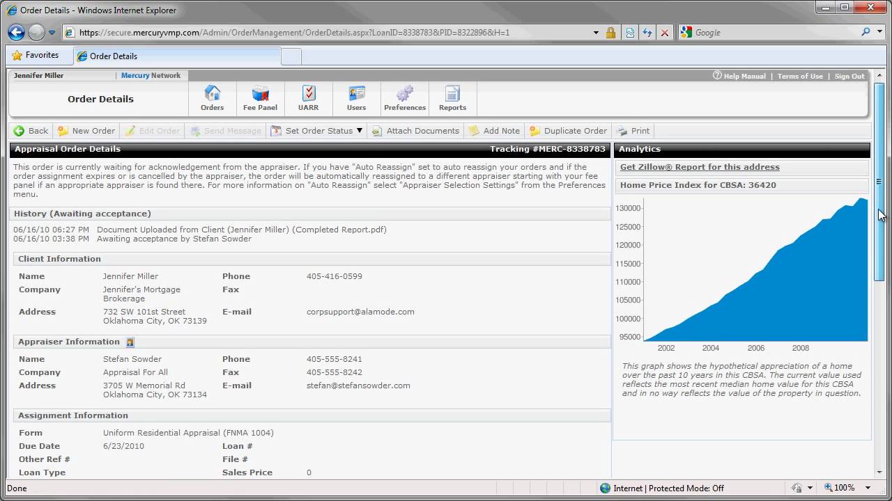 Review Completed Orders