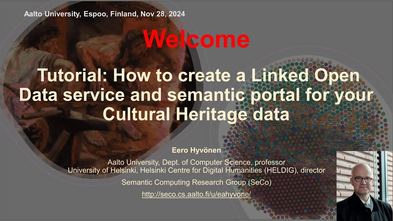 Tutorial: How to create a Linked Open Data service and semantic portal for Cultural Heritage data