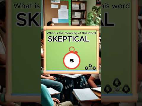 Meaning of skeptical #wordsandtheirmeaning #skeptical #quiz #asf #english #education #shortsfeed