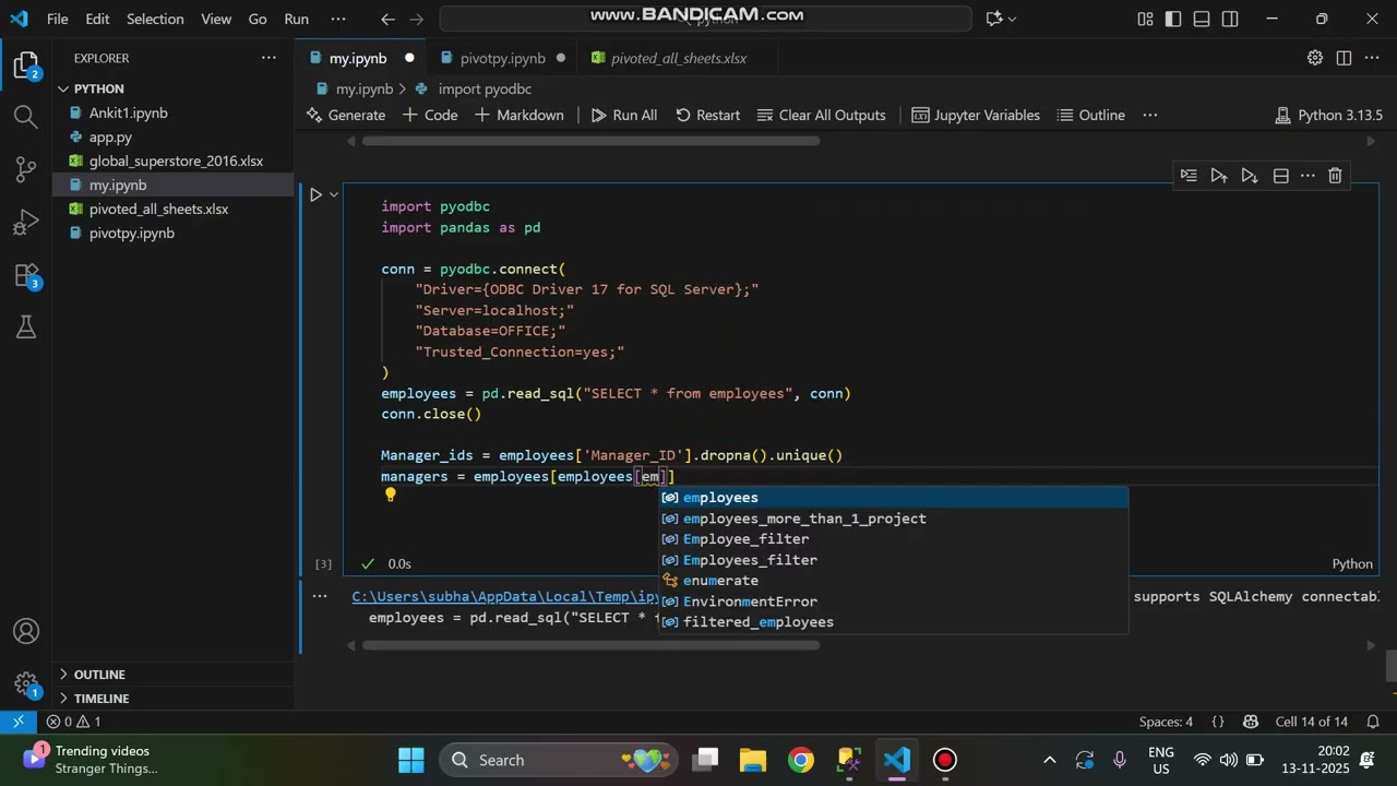 10) How to convert SQL query into #python #numpy #pandas #pythontutorial