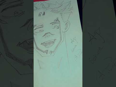 Sukuna Art || Soo Easy Drawing #art #howtomakedrawin #sakuna #art #calligraphy #apsignatures 🤗🤗