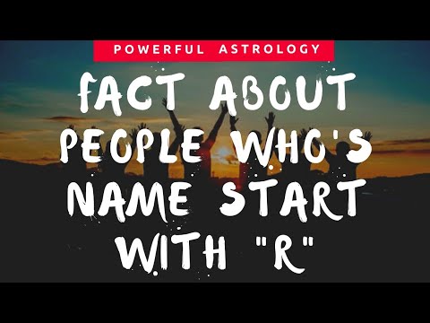 R Facts Personality Traits nature People whose name starts with Letter R