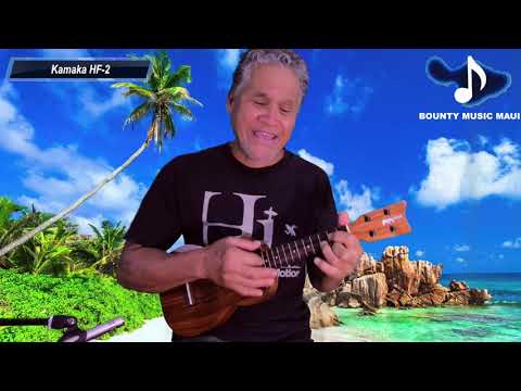 Ron Kualaau with the Kamaka HF-2 @ Bounty Music Maui