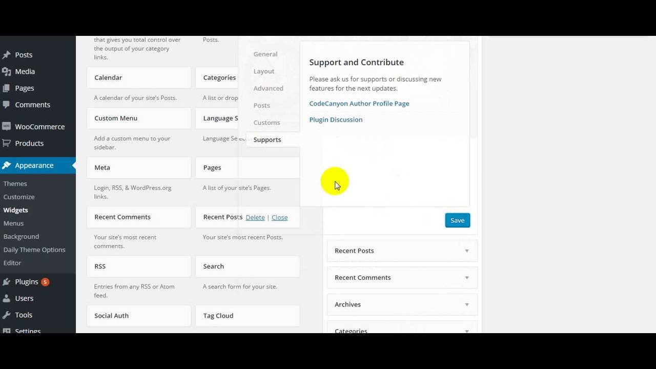 Advanced Categories Widget