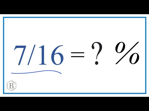 7/16 as a Percent