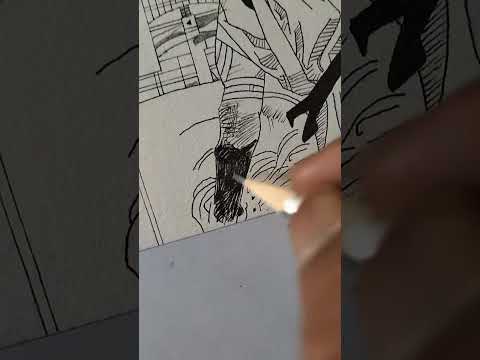 draw manga chapter 223 process #jujutsukaisen #mangadrawing #manga #mangapanel #mangaedit #shorts