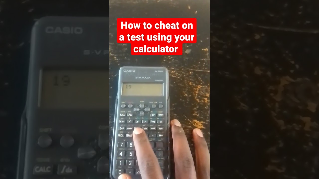 How to cheat on test using your calculator #viral #shorts