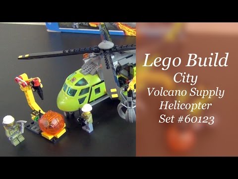 Let's Build - LEGO City Volcano Supply Helicopter Set #60123