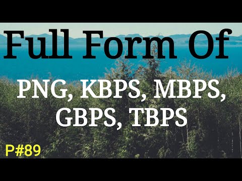 Full form of PNG, MBPS, KBPS, GBPS, TBPS | Full Name Meaning | Gk in Hindi | Mahipal Rajput