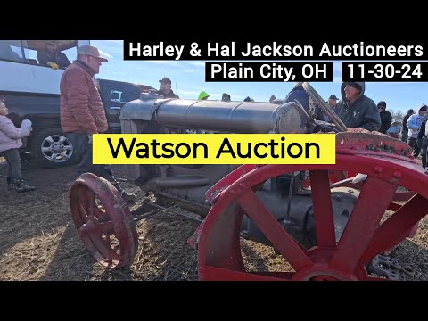 Results - Auctioneers Harley & Hal Jackson Selling Old Farm Equipment at Watson Auction 11-30-24