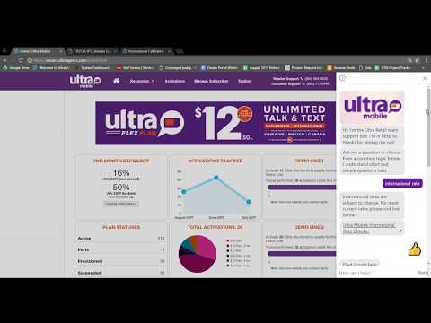 Ultra Mobile Retailer Chat Bot