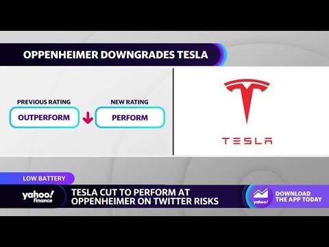 Tesla stock downgraded over Musk-Twitter risk