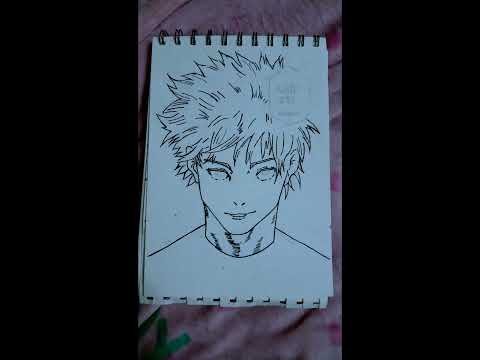DRAWING SATORU GOJO (NAH ID' WIN) #jujutsukaisen #satorugojo #drawing #short
