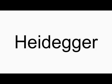 How to pronounce Heidegger