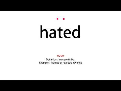 How to pronounce hated - Vocab Today