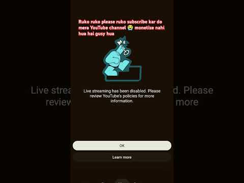 Live streaming has been disabled. Please review YouTube's policies for more information.