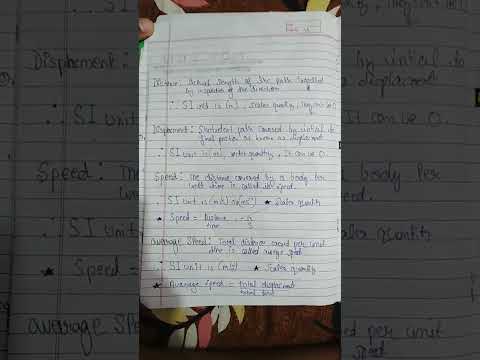 #class9thscience ch 7 motion full chapter notes please like and subscribe and share