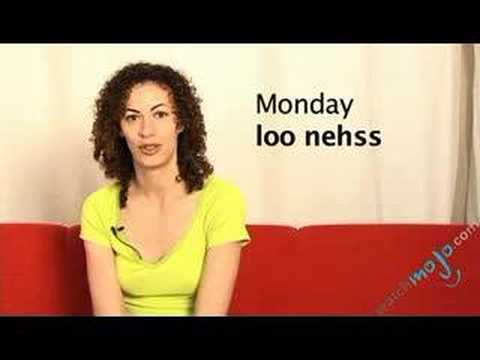 Language Translation Spanish: Monday