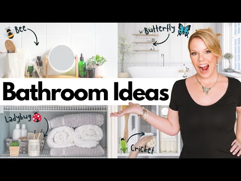 GENIUS Bathroom Organizing Ideas For EVERY Organizing Style 🐝 🦋 🐞 🦗