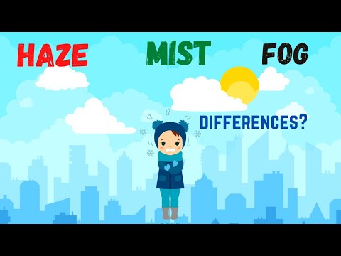 Difference Between Haze, Mist and Fog Weather ?