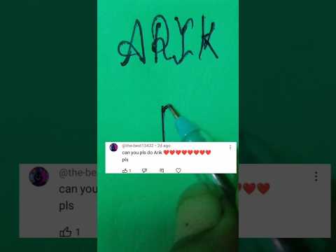 Arik name logo design #logodesign #logodesigner #logo #video #shorts #short