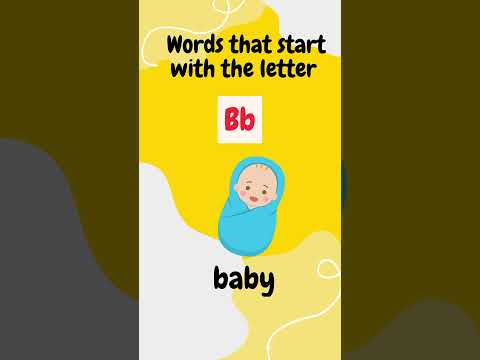 Words that start with the letter Bb!