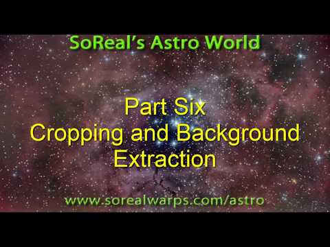 Flame Nebula Part 6-Cropping and background extraction-Using Pixinsight