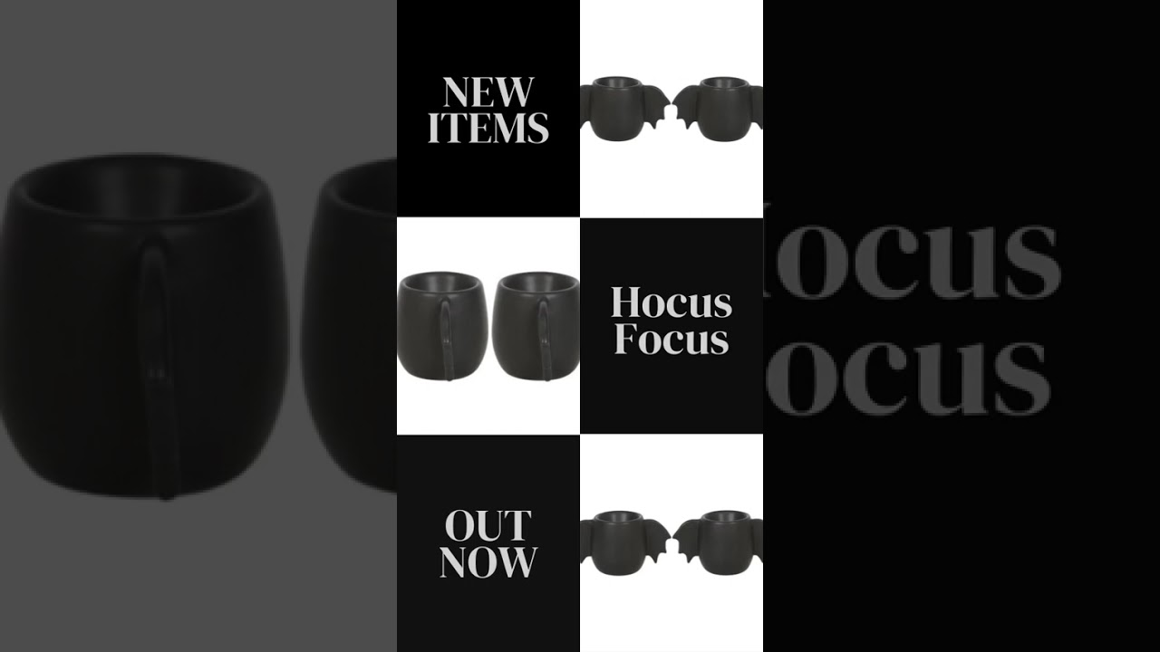 Bat Wing Black Egg Cups (Pair) - Spooky Gothic Breakfast Serveware