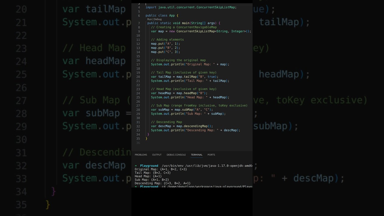 Advanced Java: Working with ConcurrentNavigableMap for Concurrent Environments