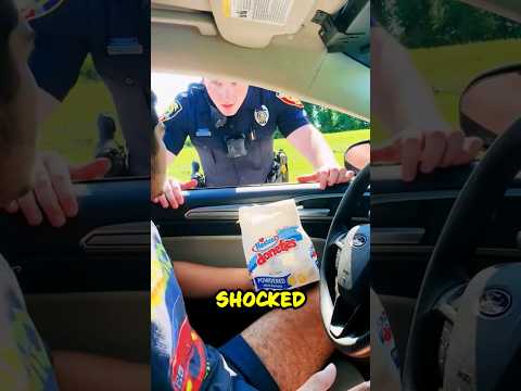 Police Officer Couldn’t Resist - Hilarious Traffic Stop! 😂 #shorts