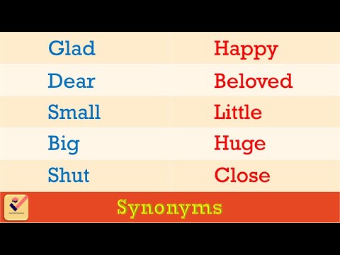 Synonyms : 230+ Important words in English | Similar Vocabulary words | Synonyms words | Mohan Saha