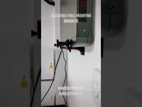 Hikvision dvr on a wall - adjustable wall brackets