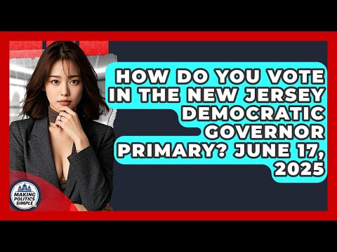 How Do You Vote in the New Jersey Democratic Governor Primary? June 17, 2025