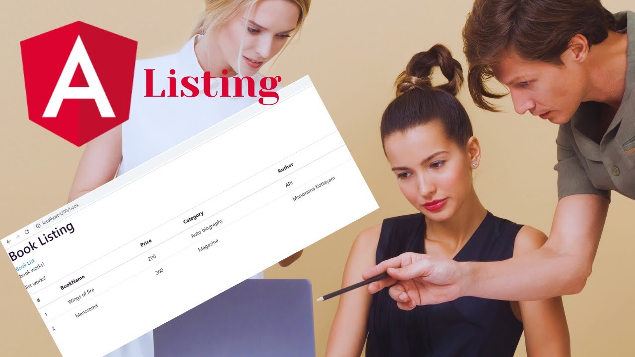 Listing items from .net core to Angular 12
