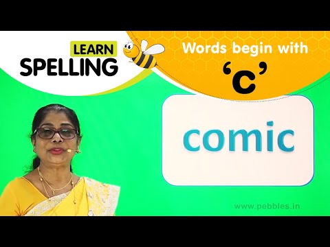 Spell & Tell Words that begin with 'C' | Word Phonics | Learn Spelling Words begin with Alphabet 'C'