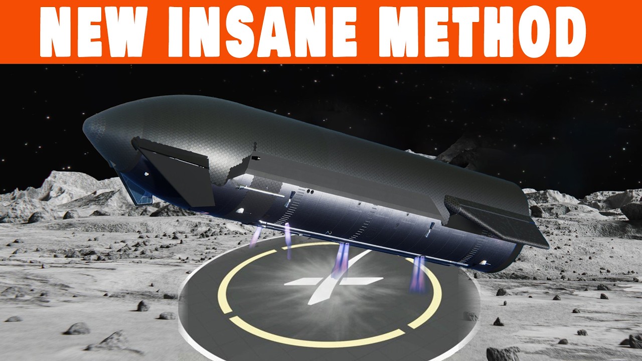 Elon Musk's Insane Starship Moon Landing Method Shocked NASA: Skip Legs!