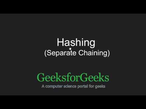 Hashing | Set 2 (Separate Chaining) | GeeksforGeeks