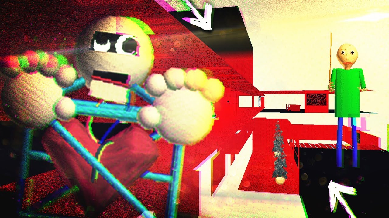 HACKING NEW ENEMY & BREAKING THE MAP!! | Baldi's Basics [Update + ENDING] Hacks & Secrets