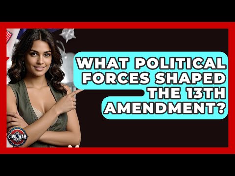 What Political Forces Shaped The 13th Amendment? - The Civil War Nerds