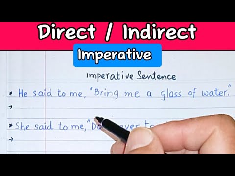 Direct / Indirect | Imperative Sentences | NARRATION | ELT | Vocabulary @Lingua.Franca1