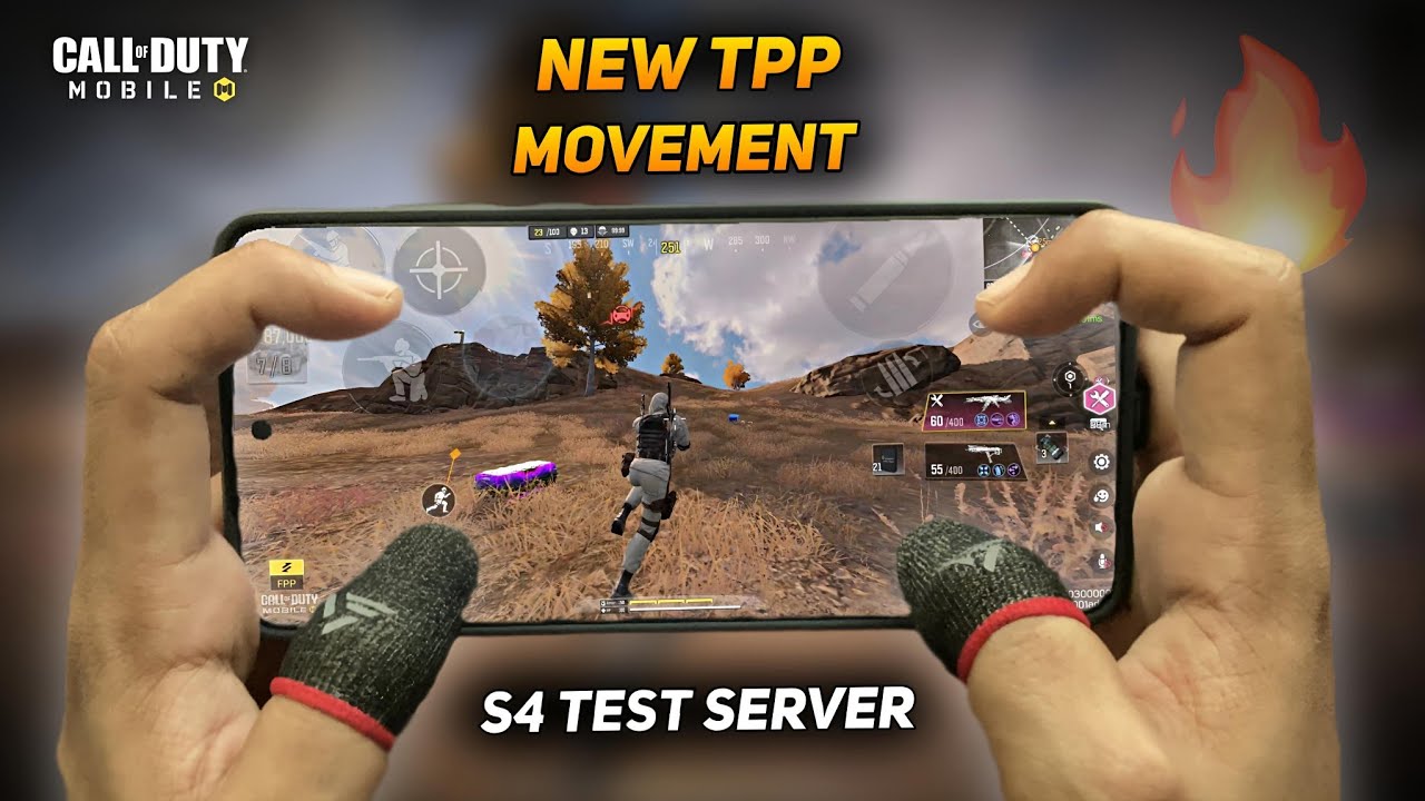 CODM BR New TPP Movement Gameplay on Season 4 Test Server with 4 Finger Claw HANDCAM