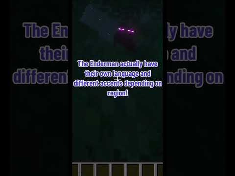 Minecraft: ENDERMAN Language #shorts